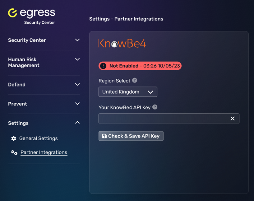 Egress Human Risk Management and KnowBe4 Integration