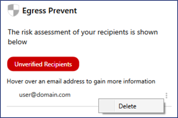 Egress Prevent - User Guide (COM Add-In)