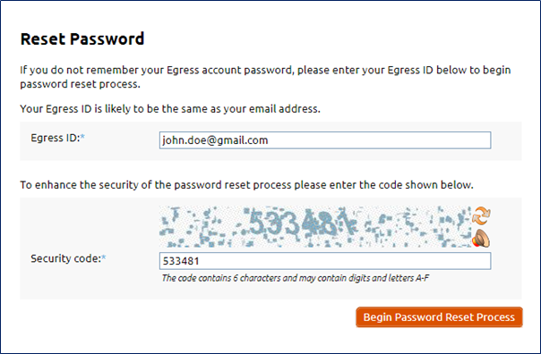 How to reset your password