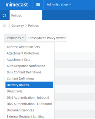 Mimecast updates for Egress Gateway
