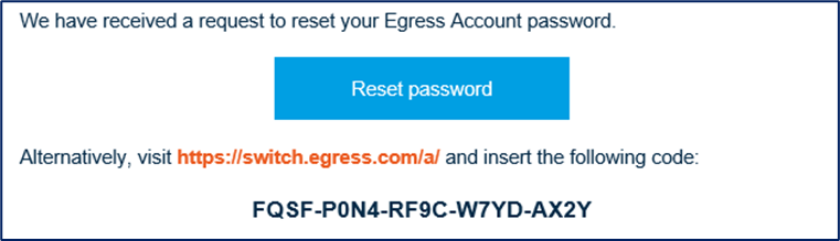 How to reset your password
