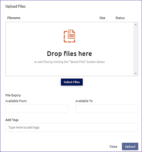 Egress Workspace - Uploading Files to a Zone or Folder