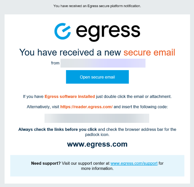 Egress Protect - One-Click Access