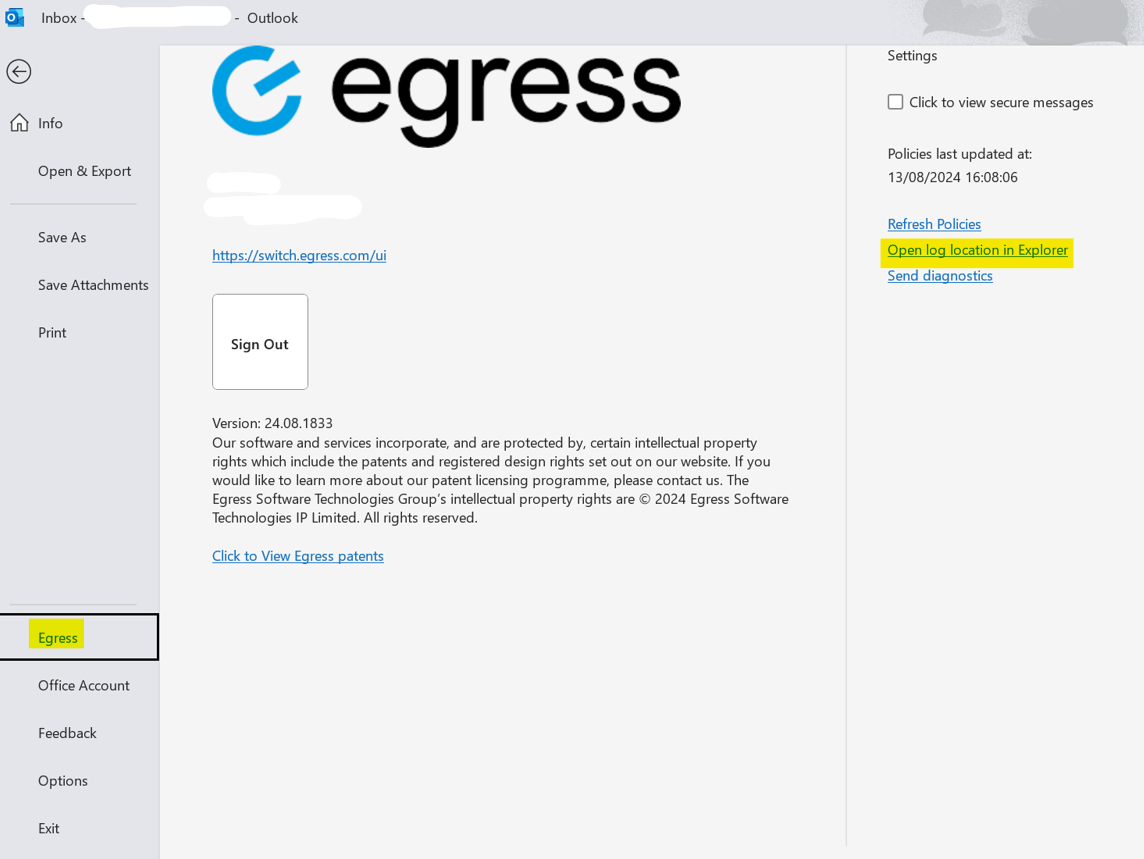 How to enable Egress Client logging