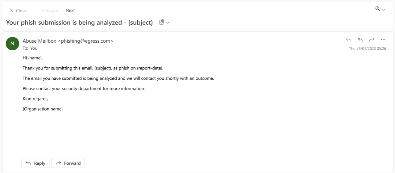 Egress Defend - Abuse Mailbox Automation