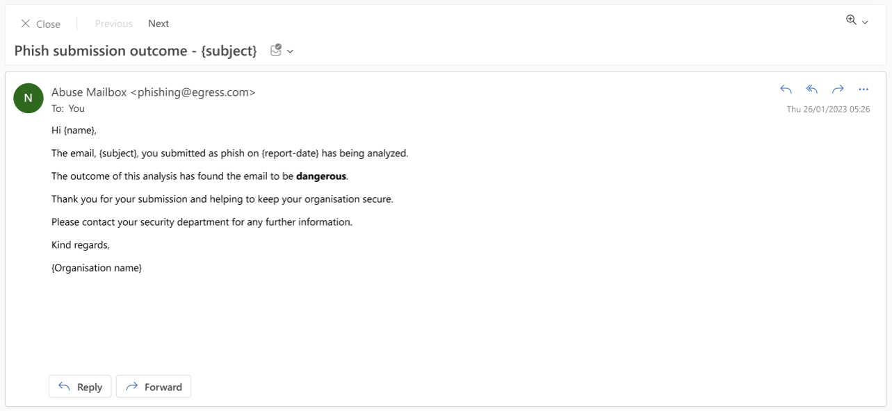 Egress Defend - Abuse Mailbox Automation